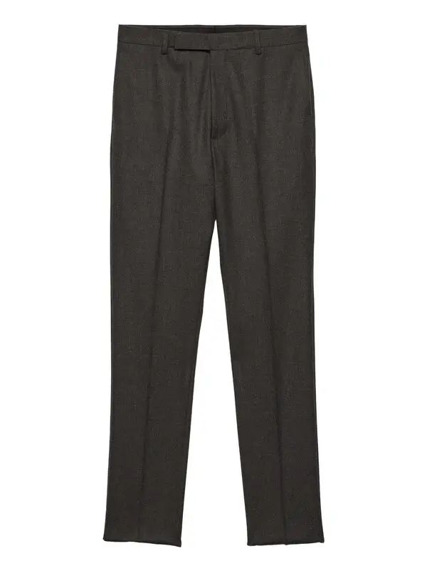Prada Stretch Cashmere Slim Fit Pants - Slate Gray