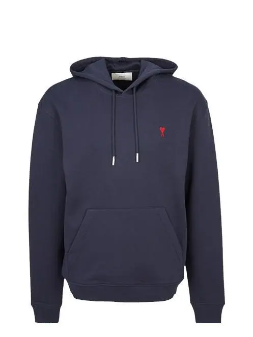 Ami Hooded Sweatshirt - Navy Blue