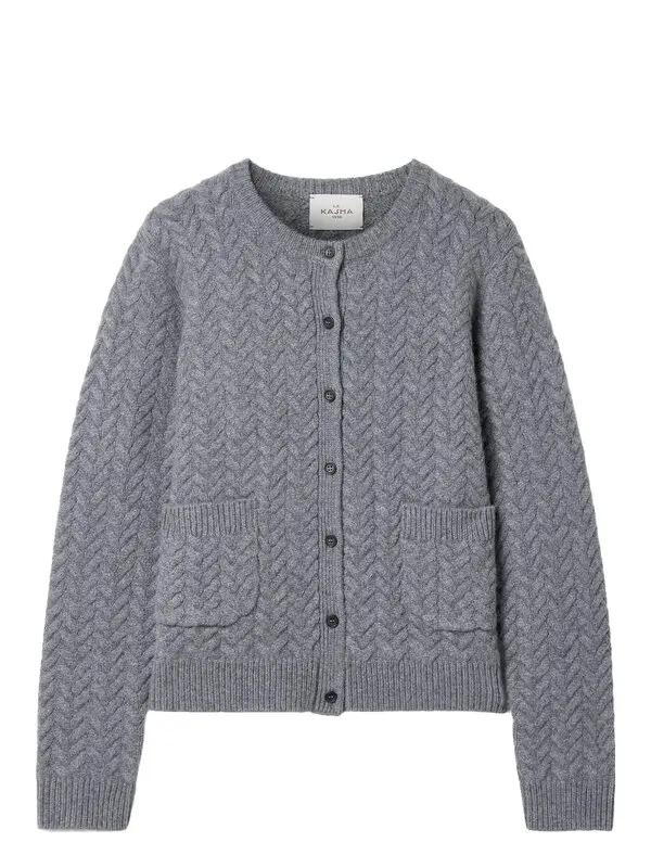 Le Kasha Basuari Organic Cashmere Cardigan - Gray