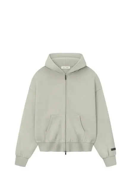 Fear Of God Essentials Classic Fleece Zip-up Hoodie - Abbey Stone