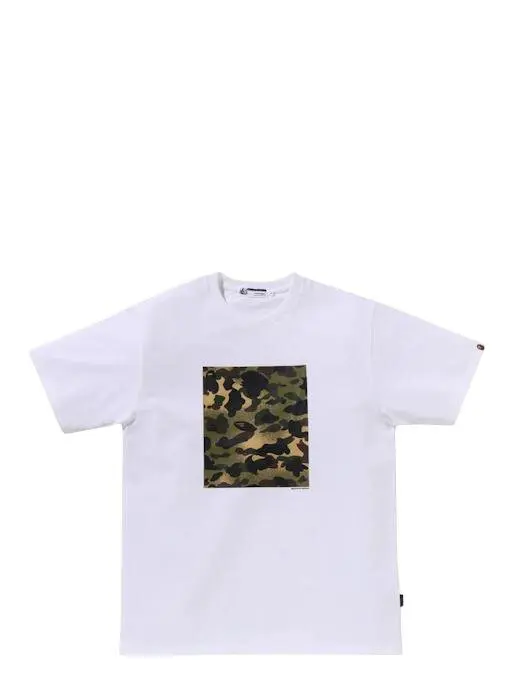 A BATHING APE Mixed 1st Camo Legacy Tee Shirt - White