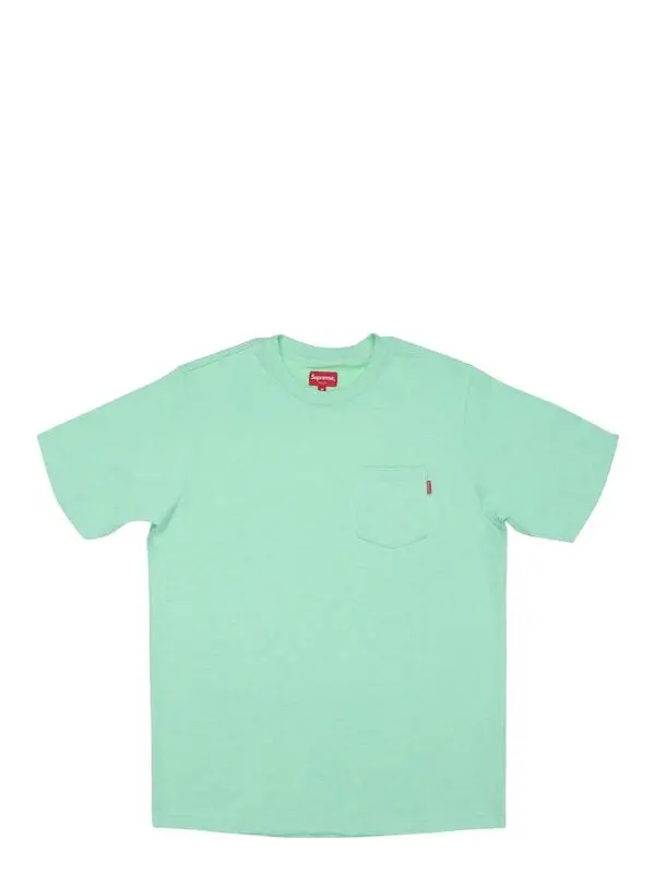 Supreme Pocket Tee Shirt - Heather Light Green