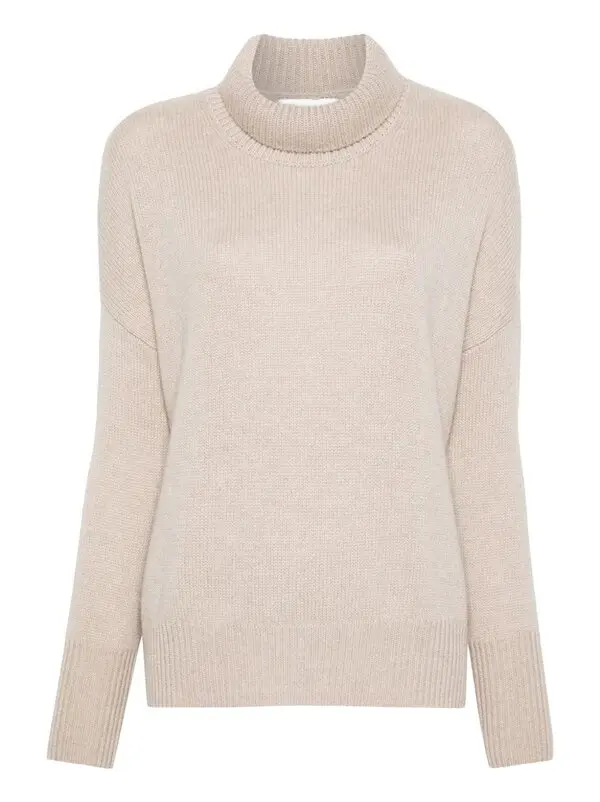 LISA YANG Heidi Cashmere Turtleneck Sweater - Beige