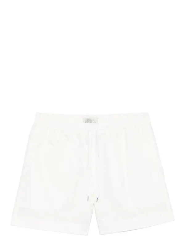 Studio Nicholson Cotton And Nylon Shorts - White