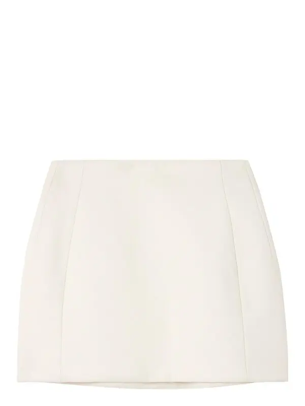 Wardrobe.NYC Rhw Twill Mini Skirt - Ivory