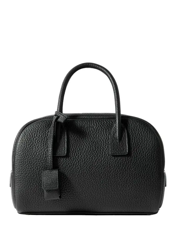Saint Laurent Boston Textured-leather Tote - Black