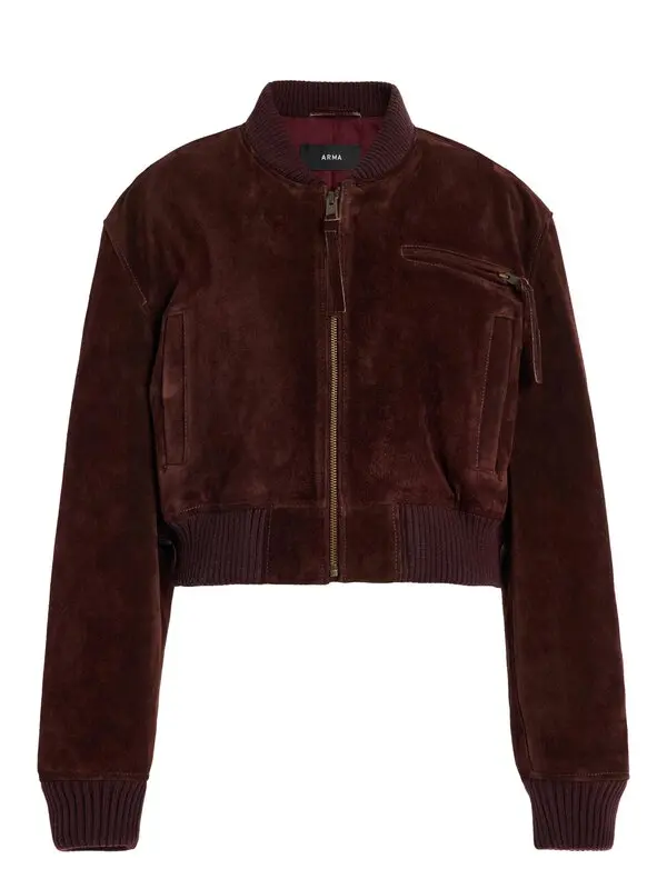 ARMA Elettra Suede Jacket - Burgundy