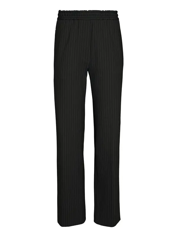 Oriane 1986 The Jogger Striped Straight-leg Pants - Black,white