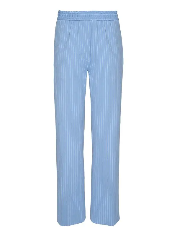Oriane 1986 The Jogger Striped Straight-leg Pants - Blue