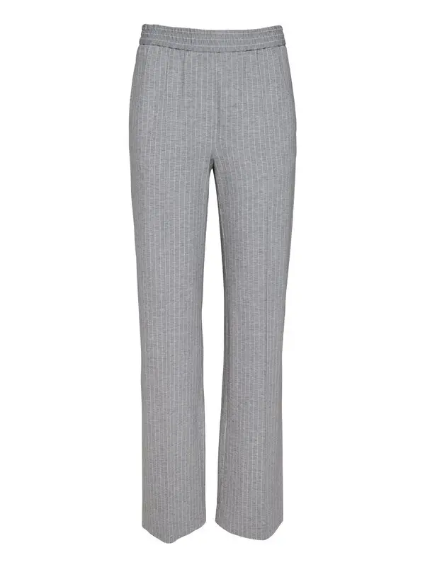 Oriane 1986 The Jogger Striped Straight-leg Pants - Grey