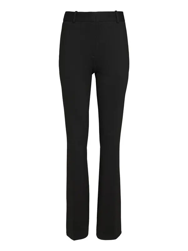 Oriane 1986 The Paris Mid-rise Flared Pants - Black
