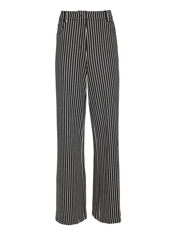 Oriane 1986 Bootcut High-rise Pants - Black,white