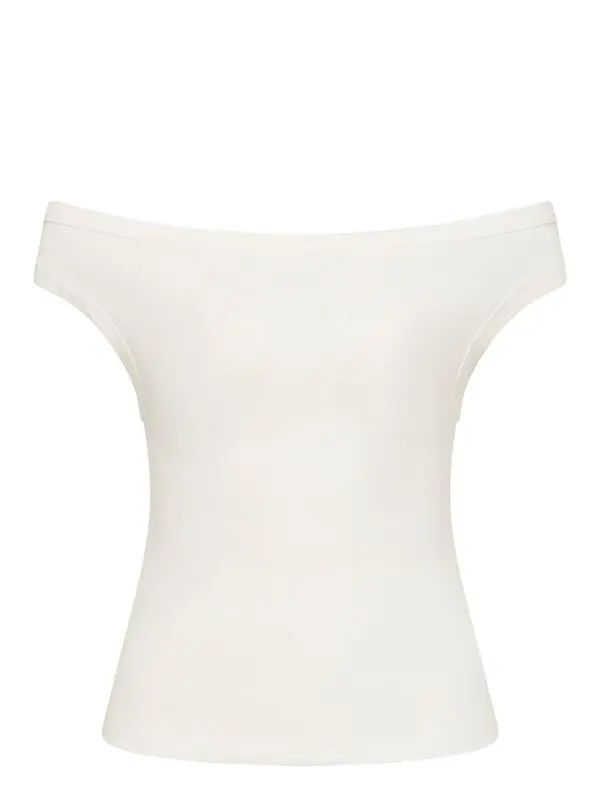 ST. AGNI Off-the-shoulder Top - White