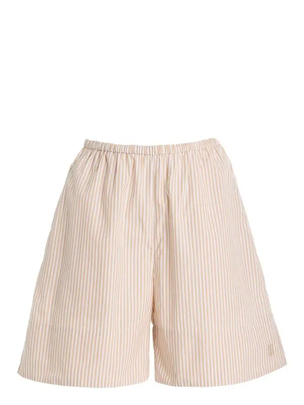 BY MALENE BIRGER Siona D Cotton Shorts - Stripe