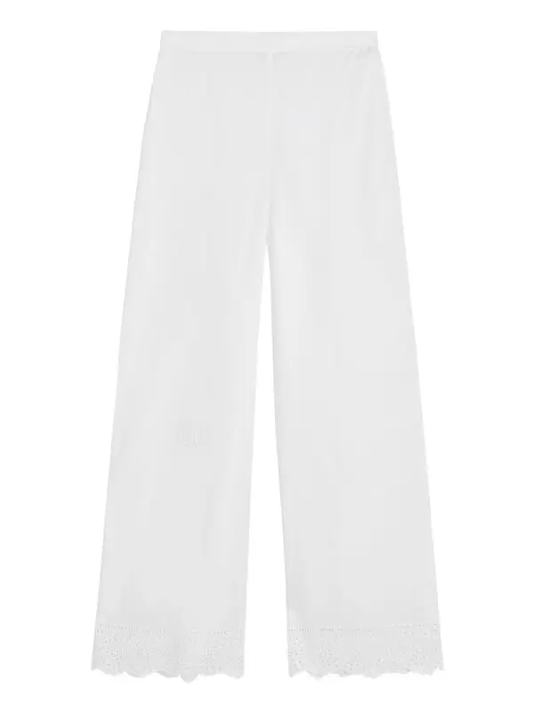 BY MALENE BIRGER Gretana Wide-leg Organic Cotton Trousers - White
