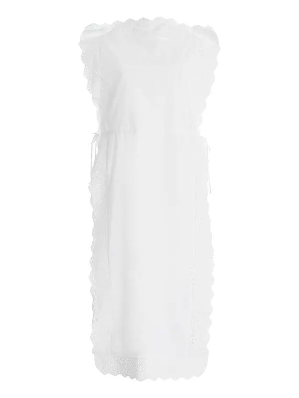 BY MALENE BIRGER Gustava Eyelet Cotton Top - White