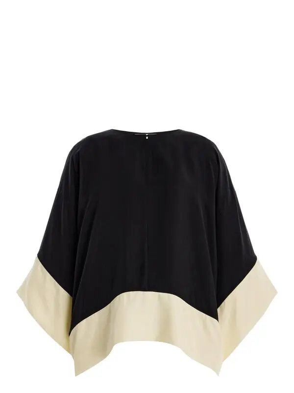BY MALENE BIRGER Color Blocked Top - Black,white