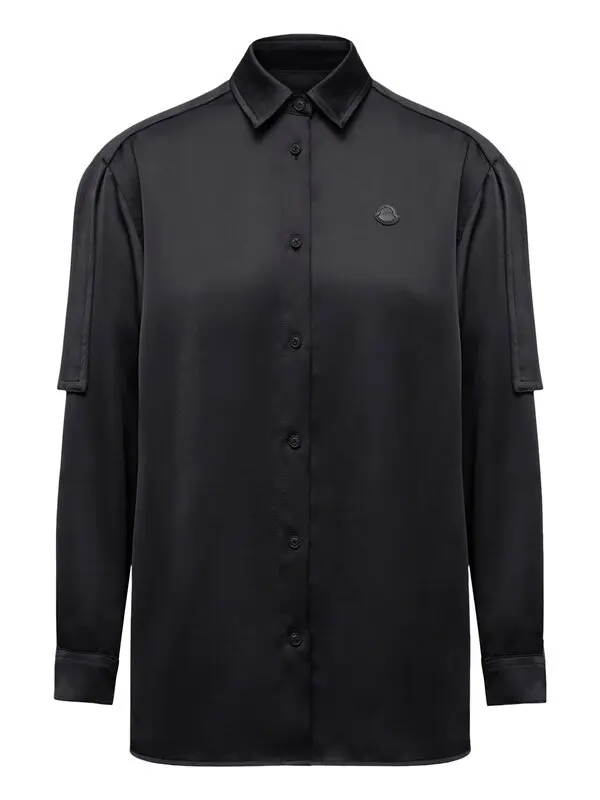 Moncler X Ee72 Edward Enninful Satin Shirt - Black