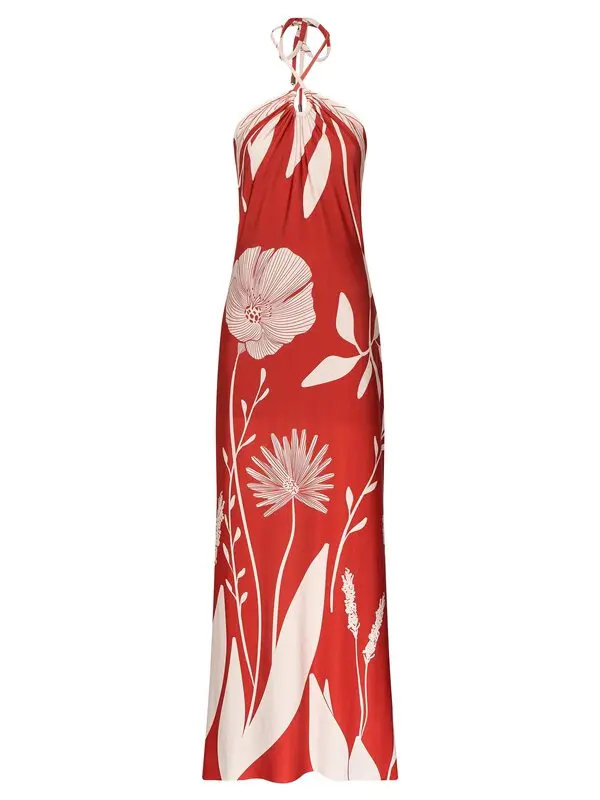 ANDRES OTALORA Entrelazada Floral Jersey Maxi Dress - Print
