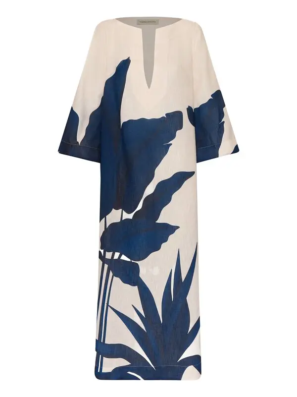 ANDRES OTALORA Que Energia Linen Tunic - Print
