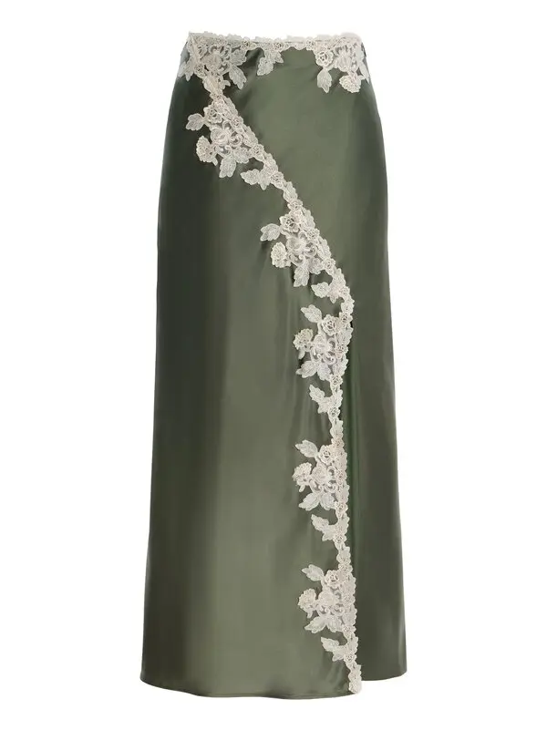BY MALENE BIRGER Erika Lace Maxi Skirt - Green