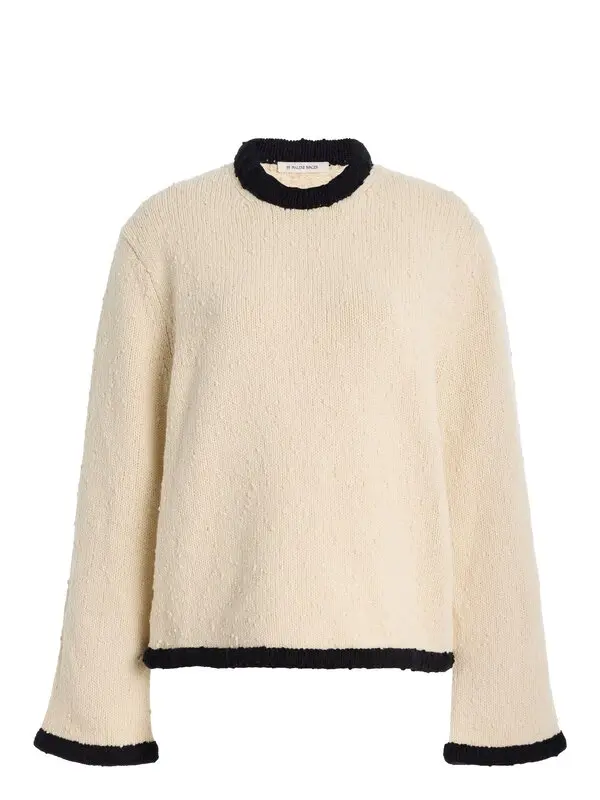 BY MALENE BIRGER Siena Contrast Sweater - Black,white