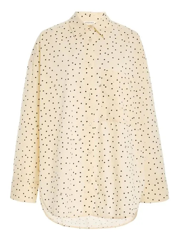 BY MALENE BIRGER Derris Polka-dot Shirt - Black,white