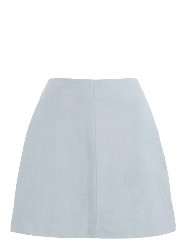 BY MALENE BIRGER Nola Mini Suede Skirt - Light Blue