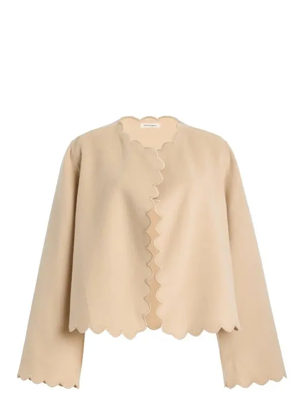 BY MALENE BIRGER Vibetta Scalloped Jacket - Off-white