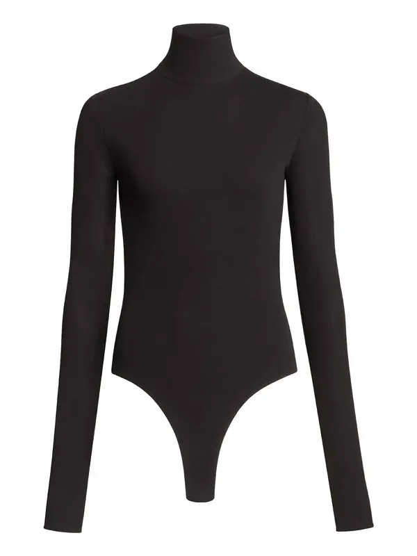 Alaïa Heart Cut-out Bodysuit - Black