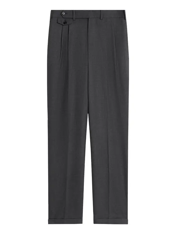 Dunhill Cashmere Double Pleated Trousers - Grey