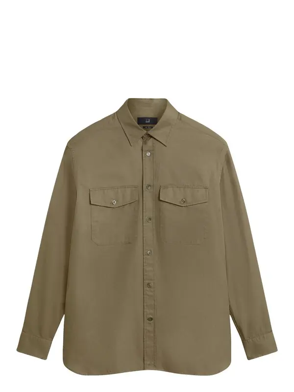 Dunhill Cotton Gabardine Overshirt - Green