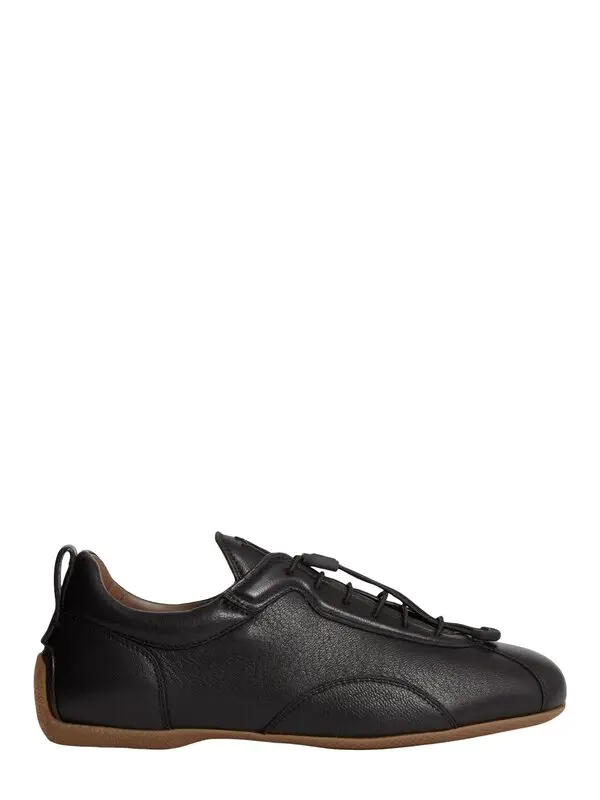 Dunhill Davies Deerskin Sneakers - Black
