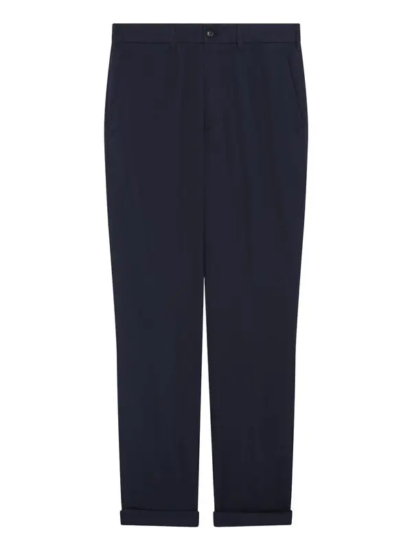 Dunhill Cotton Gabardine Chinos - Navy