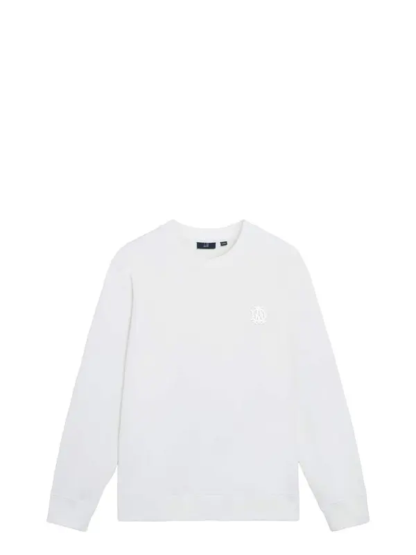 Dunhill Cashmere-cotton Logo Sweatshirt - White