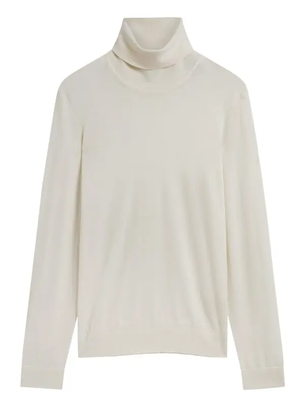 Dunhill Superfine Cashmere Rollneck Sweater - White