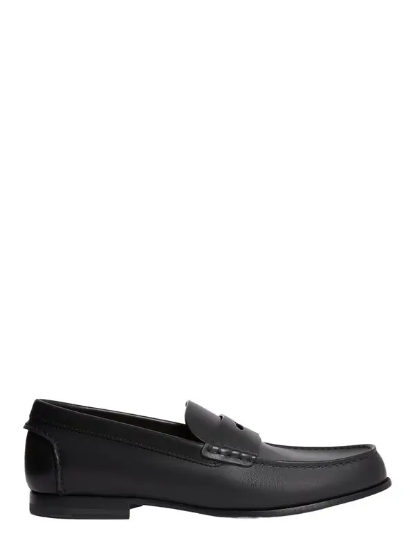 Dunhill Leather Heddon Loafers - Black