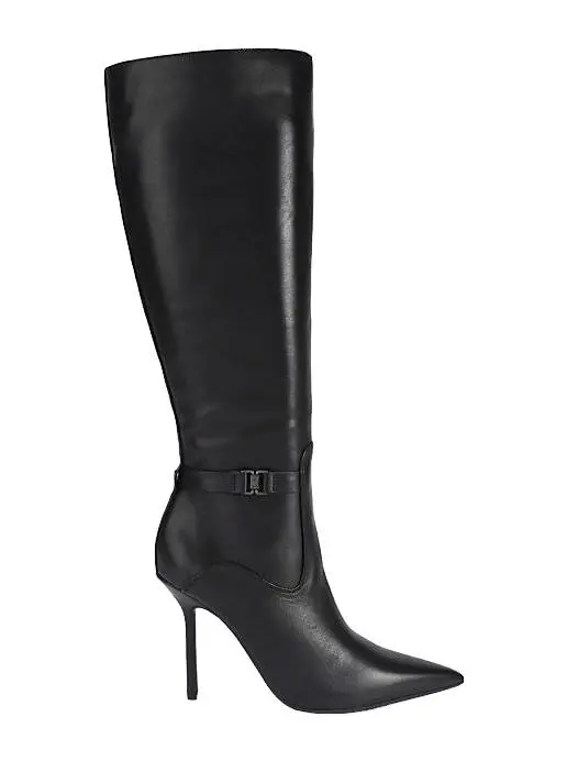 Kurt Geiger Heeled Leather Knee-high Boots - Black