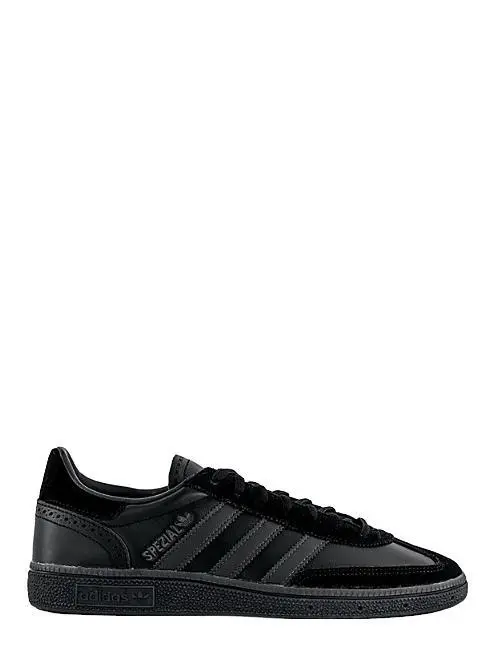 Adidas Handball Spezial Leather Trainers - Core Black Focus Oli