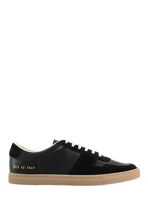 COMMON PROJECTS Bball Slim Gum Sole Leather Trainers - Black