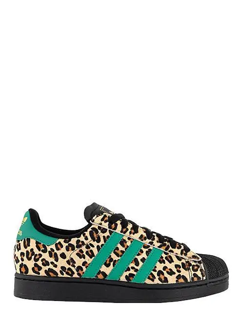 Adidas Superstar Ii Leather Trainers - Black Court Green Gold M