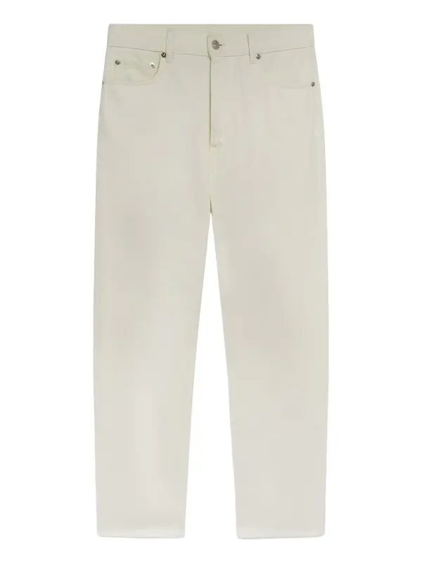 Dunhill Sea Island Cotton Straight-leg Jeans - White