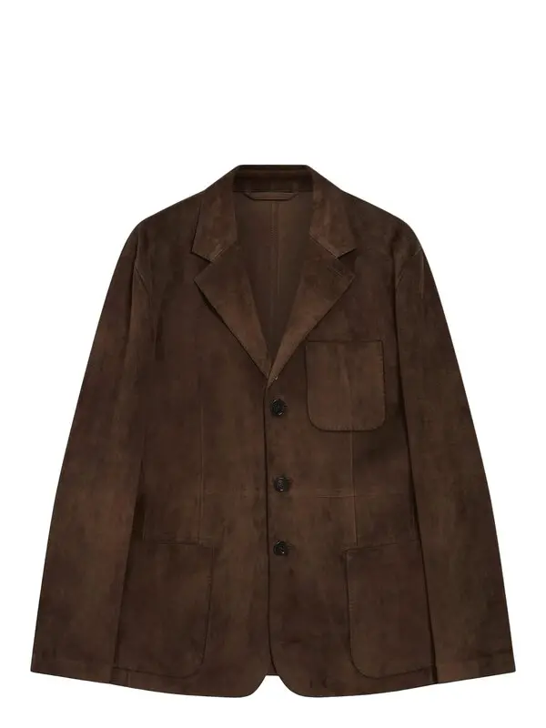 Dunhill Suede Blazer - Brown
