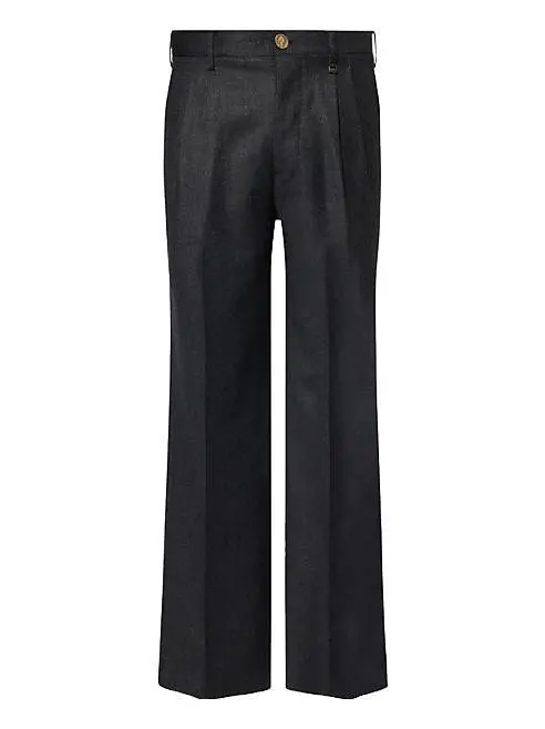 VIVIENNE WESTWOOD Rafael Tailored Wool Blend Trousers - Charcoal