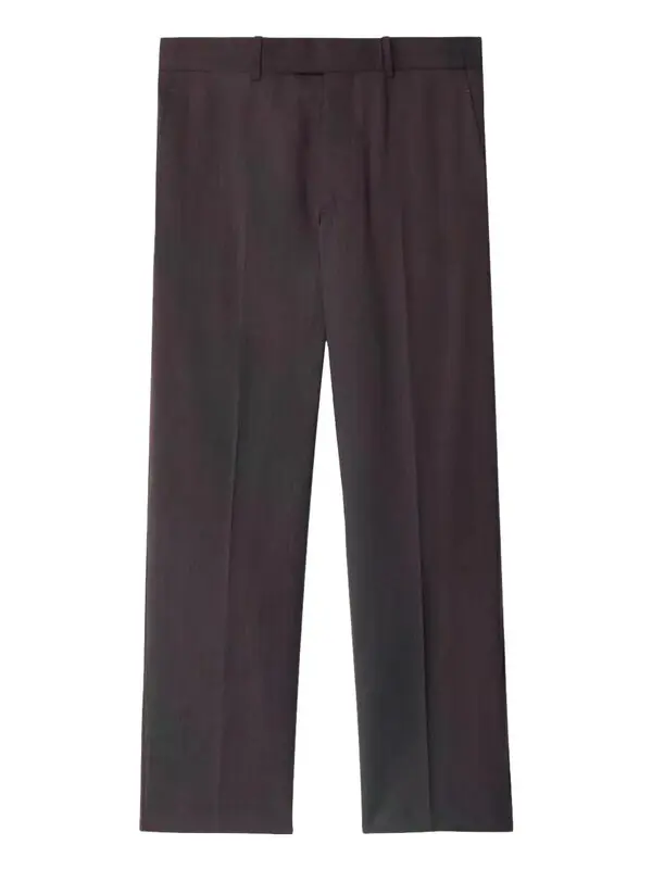 Burberry Hook-and-button Tailored Trousers - Red