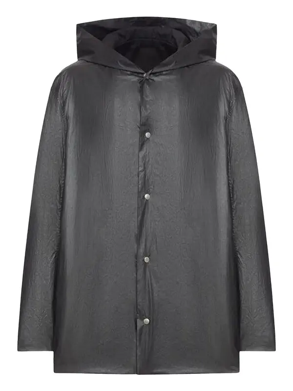 Rick Owens Cropped Mac Jacket - Black