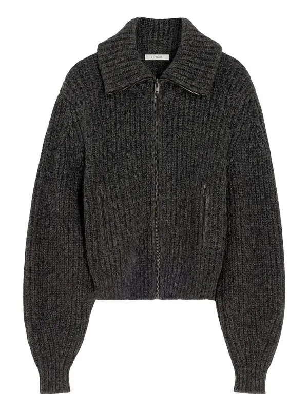 LEMAIRE Zipped Cardigan - Black