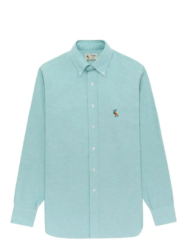 Aimé Leon Dore X Drake's Oxford Shirt - Green
