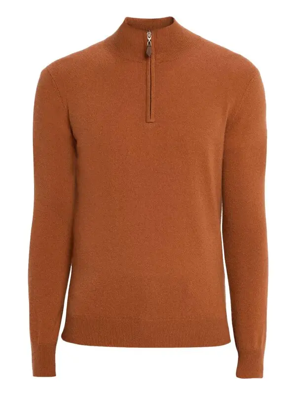 Neiman Marcus Cashmere Quarter-zip Pullover - Dkorng