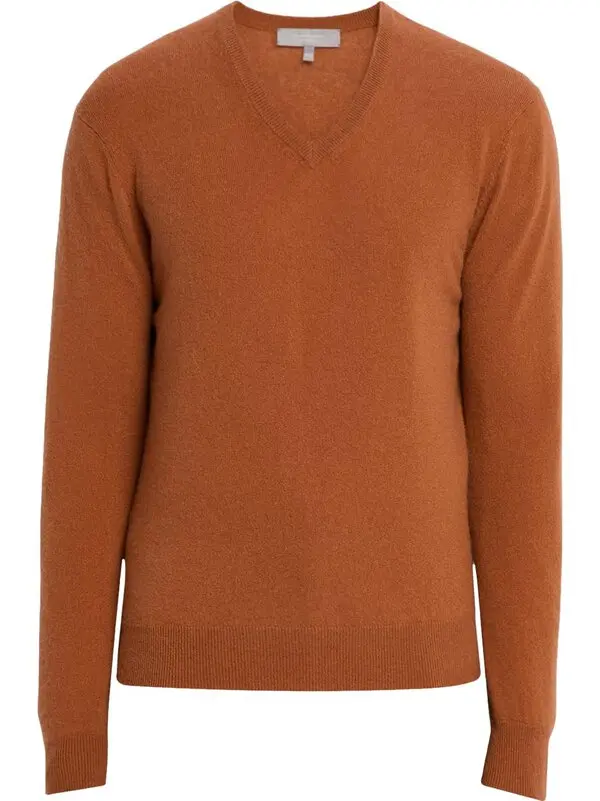 Neiman Marcus Cashmere V-neck Pullover - Dkorng